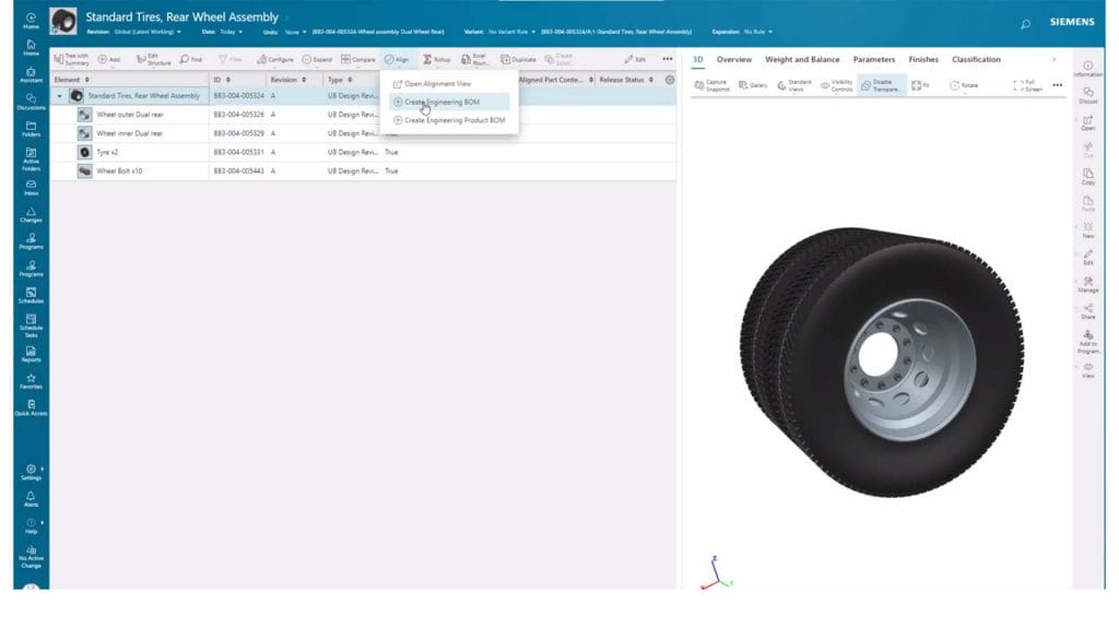 Teamcenter product lifecycle management (PLM) software