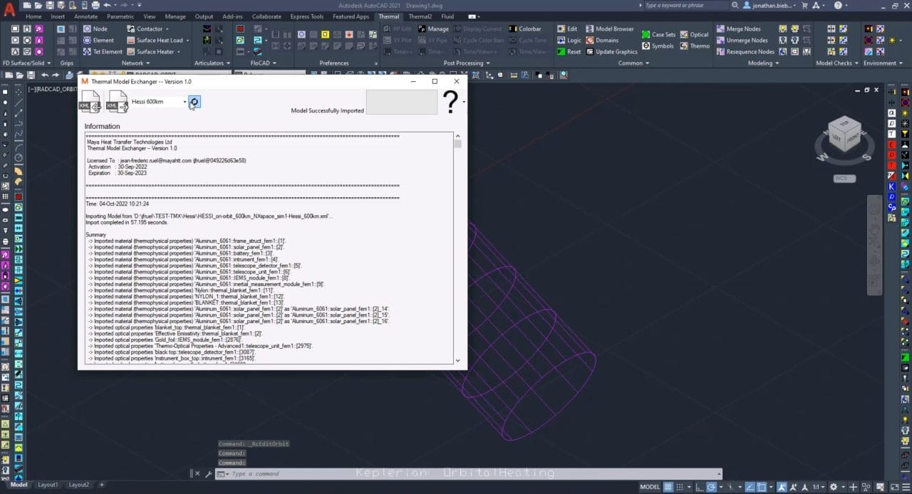 Thermal Model Exchanger - Maya HTT